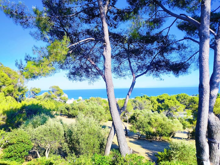 T3 61m², Vue Mer / Tennis / Parking - Saint-Laurent-du-Var