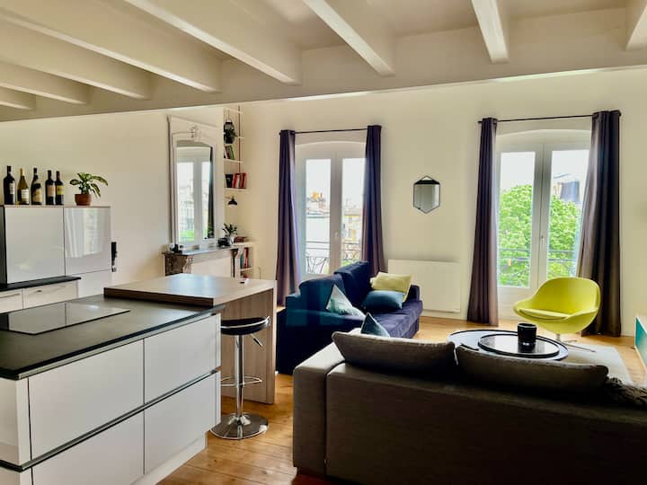 Charmante Chambre Avec Vue Sur Cathédrale - 波爾多