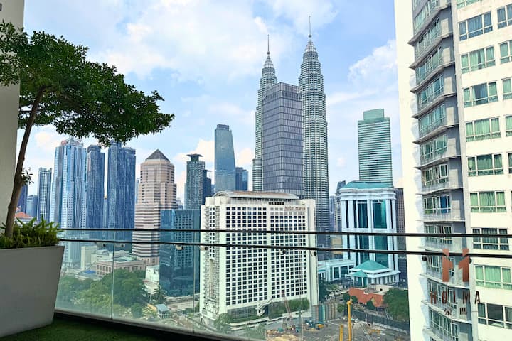@S2b092 市中心｜双子塔景观｜浴缸 Best 2br Bathtub & Klcc View! - Sentul