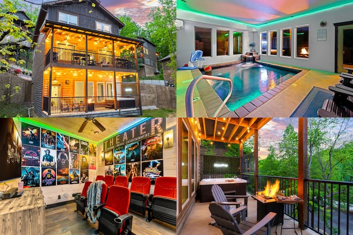 7min To Dolly|indoor Pool|theater|hottub|fire Tble - Pigeon Forge, TN