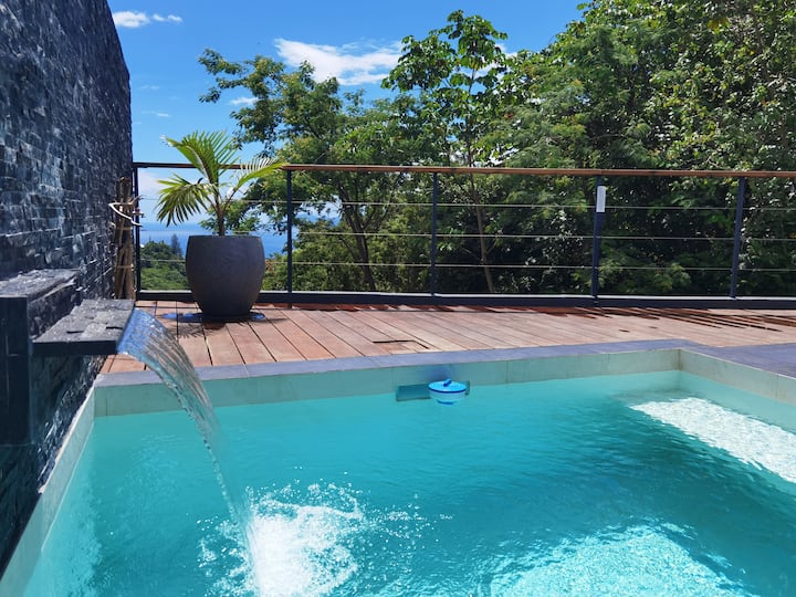 Bungalow "Iti" Piscine Privée Vue Vallée Et Mer - Tahití