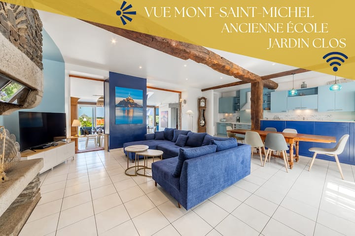 Le Savoir Du Mont - Ecole - Vue Mont-saint-michel - Genêts