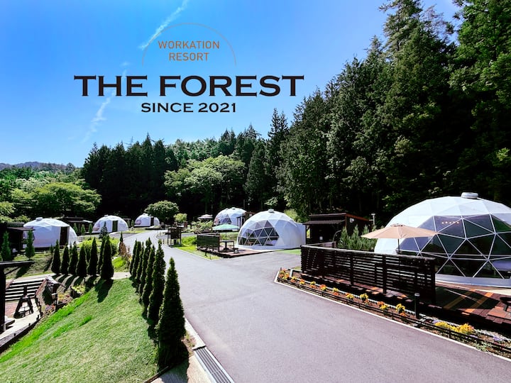 専用ガーデン＆ドッグラン付きフォレストドーム【4ベッド】素泊まり - 都留市