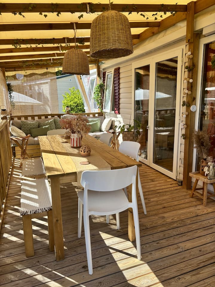 Mobil-home 6 Pers -Cap Ferret+piscine+animation - Lège-Cap-Ferret