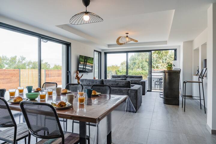 Villa 6 Pers Avec Spa Et Vue Mer - Santec
