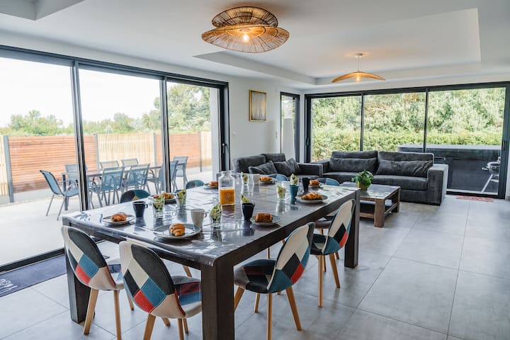 Villa 10 Pers Avec Spa Et Vue Mer - Plouescat