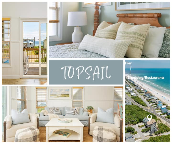 Ocean-view Pet-friendly Beach Access Retreat - Surf City, NC