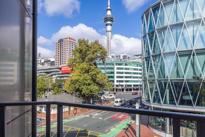 Modern Viaduct Apartment W Pool,gym,skytower Views - 奧克蘭