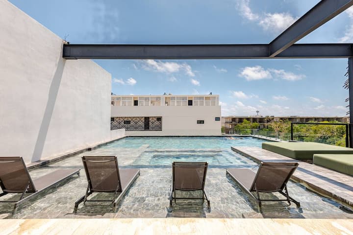 Penthouse In Heart Of Tulum| Private Pool+gym+spa - Tulum