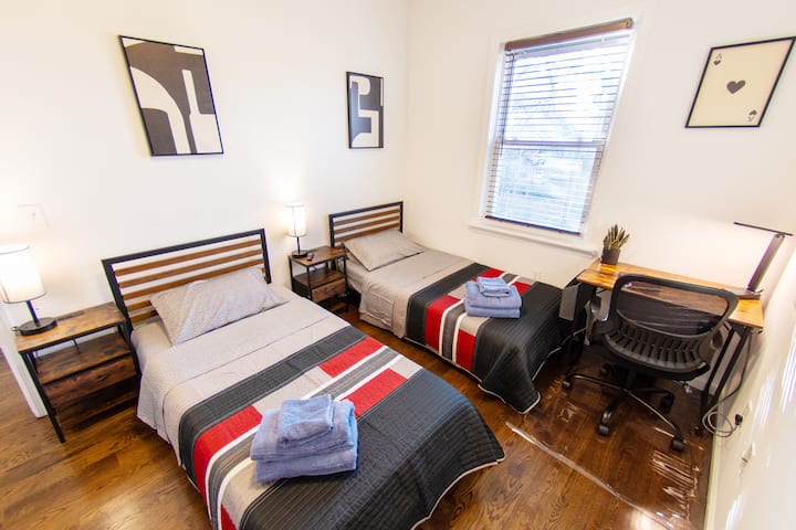 Amazing Room 2beds Tv Wi-fi Loundry Min To Nyc - Hoboken, NJ