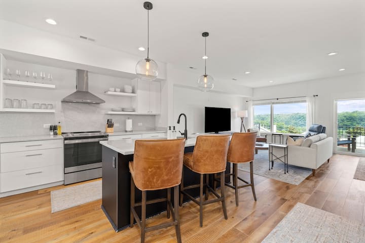 Downtown Luxe Townhome W/ Views & Private Garage - Lynchburg, VA