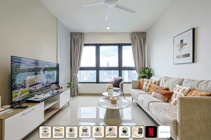 Warm Elegance | 4br M Vertica • Walk To Mrt & Mall - Kuala Lumpur