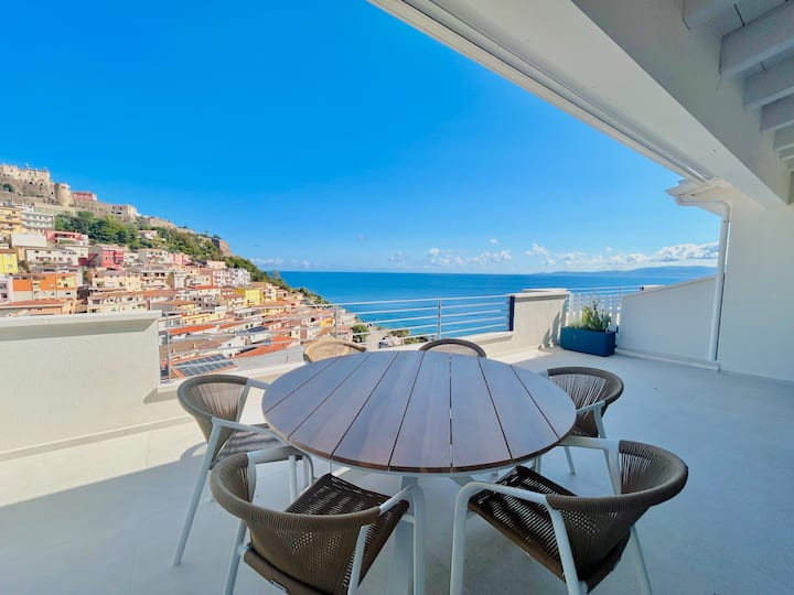 Bella Vista - Acquazzurra Penthouse With Sea View - Castelsardo