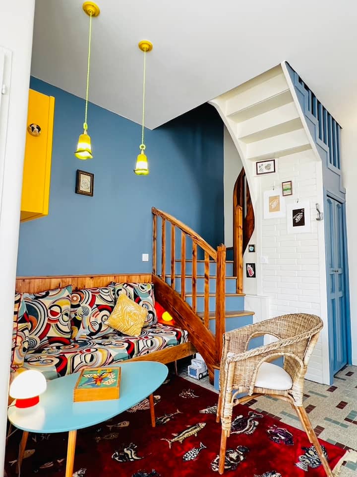 Maison Rétro Cosy 5 éToiles – Centre Pornic – 2 Ch - Pornic