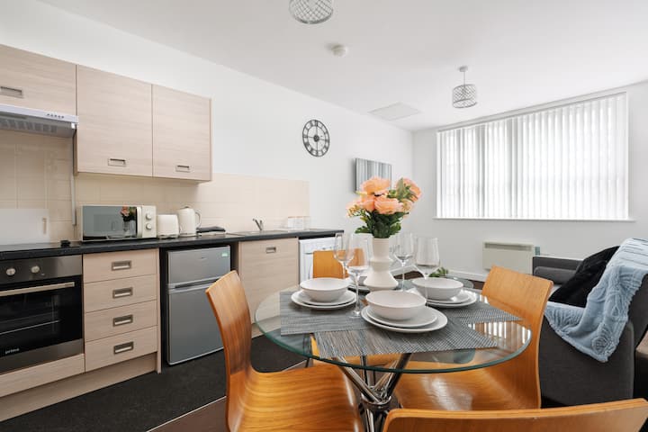 Old Trafford Apt|free Wifi&parking|40% Off Monthly - Manchester