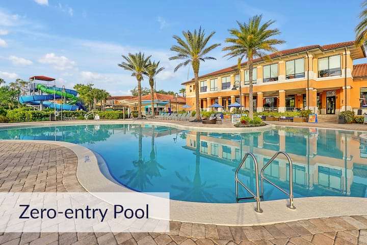 Resort Access/waterslides/heated Pool/hot Tub - Celebration