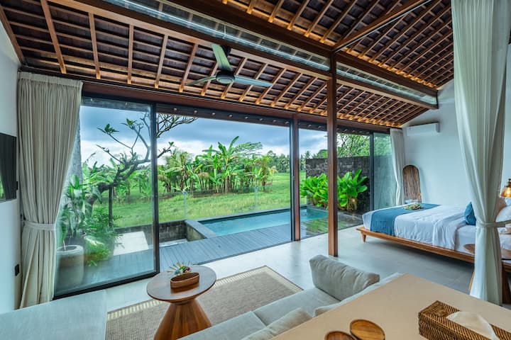 Private Pool Villa - Rice Field & Nature View - Bali