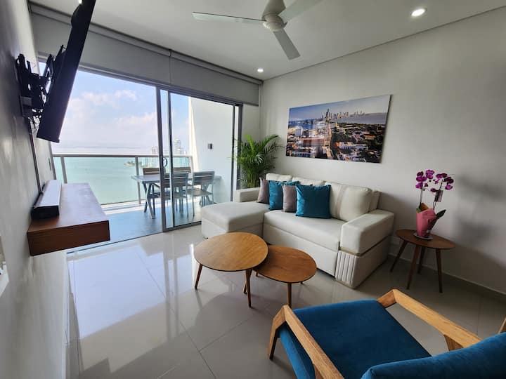 Bocagrande Vista A La Bahía+gym+jacuzzi+piscina - Cartagena, Colombia