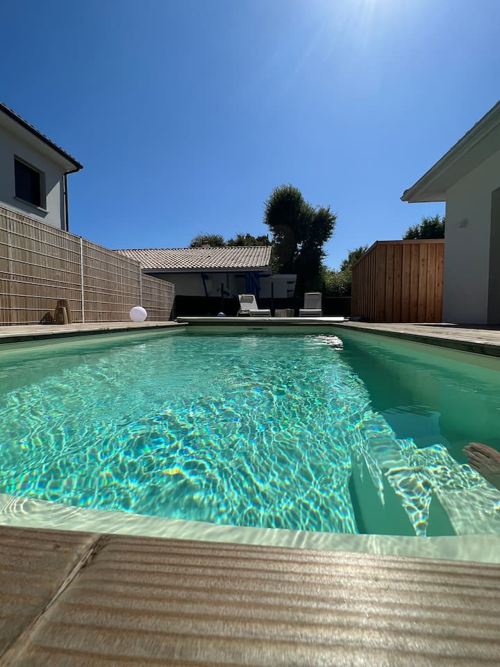 Villa De Charme Piscine Chauffée - Andernos-les-Bains