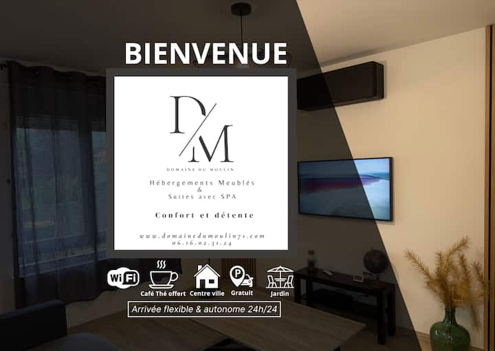 Le Moderne – Duplex Neuf Tout Confort Centre-ville - Montchanin