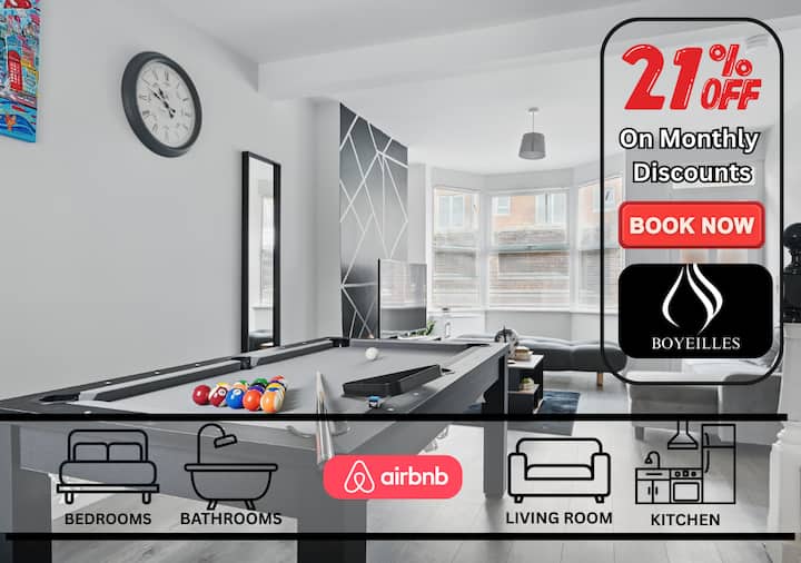 Monthly31%off|family Or Contractors|pooltable|wifi - Belfast