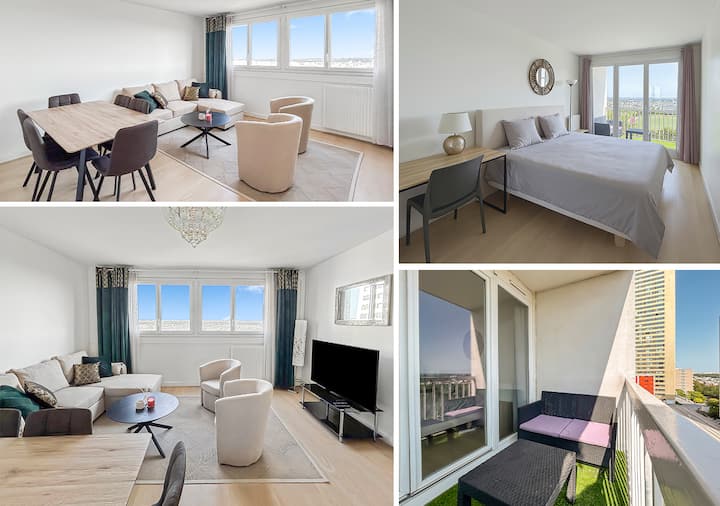 Appartement Moderne Avec 3 Chambres Et Balcons - Bagnolet