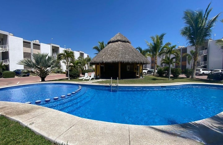 Departamento En Coto Privado En Manzanillo Colima - Manzanillo