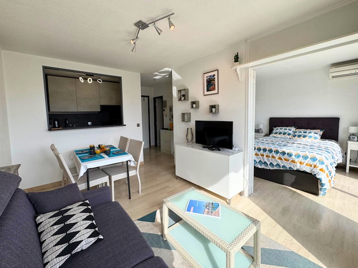 Lumineux T2 Climatisé, Centre Ville Avec Parking - Saint-Raphaël