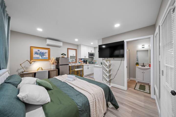 Modern Studio W King Bed, Full Kitchen, Gated Yard - Skyline - San Diego