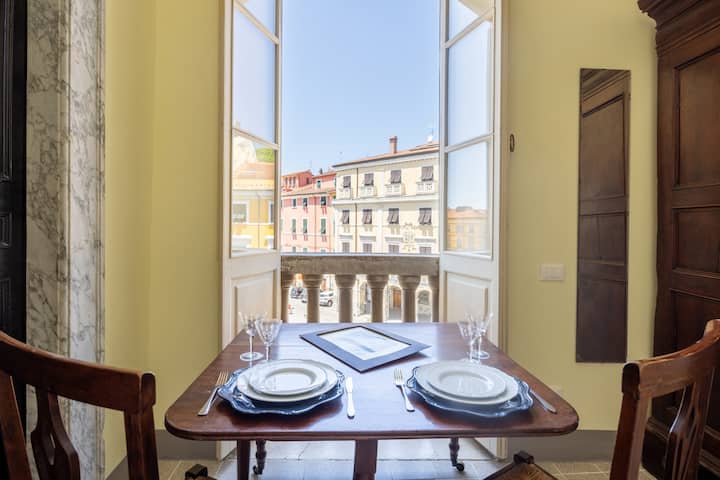 Charm And History In A Dreamlike Square - Sarzana