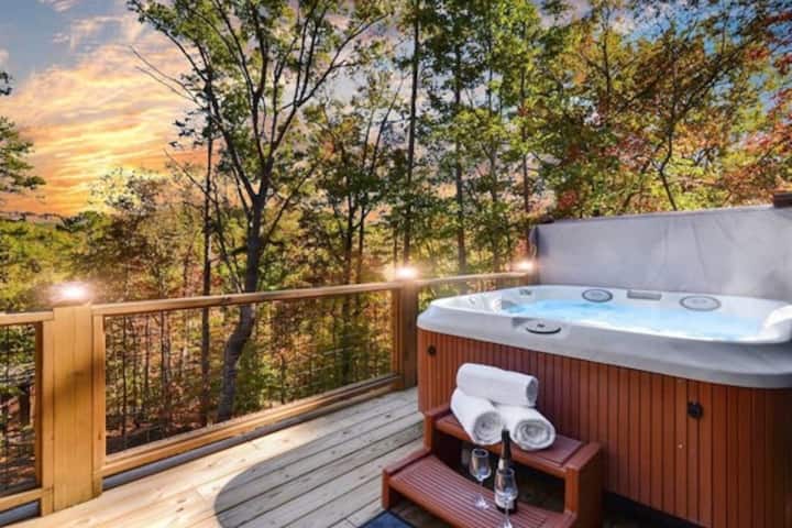 New-modern-private-jacuzzi-fireplace-resort Access - Ellijay