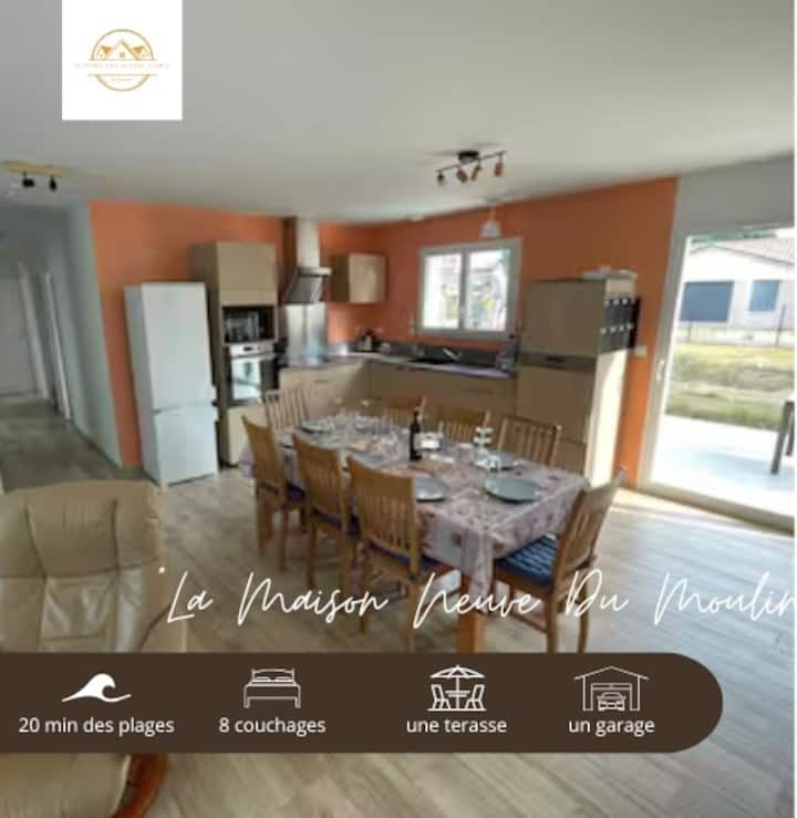 Maison Familiale 8/10pers-parking &Jardin - Lesparre-Médoc