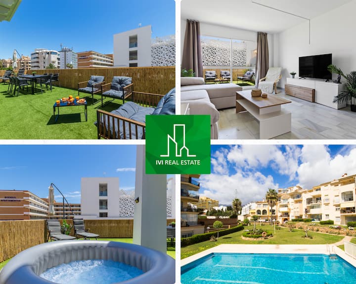 Ivi. Beach. Pool. Terrace With Jacuzzi. Erisa 1-29 - Torremolinos