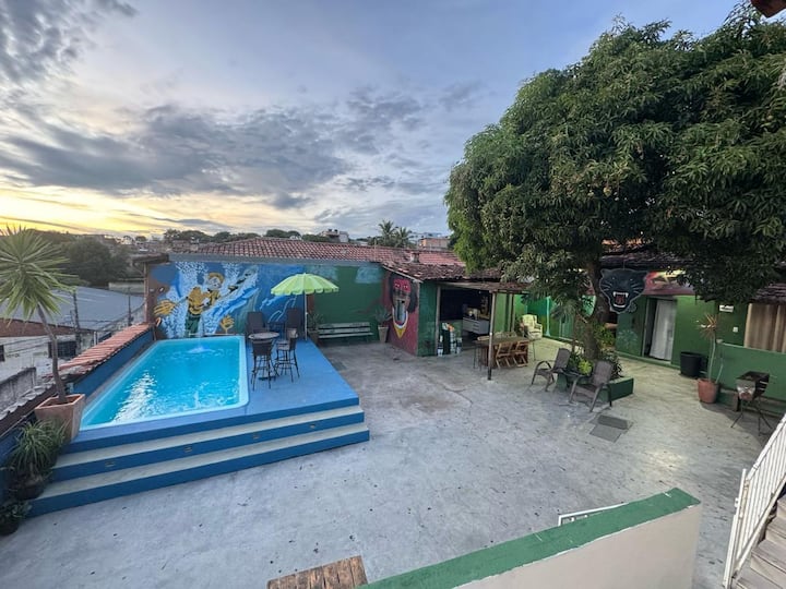 Casa Verde Com Piscina E Churrasqueira - Exclusiva - Belo Horizonte