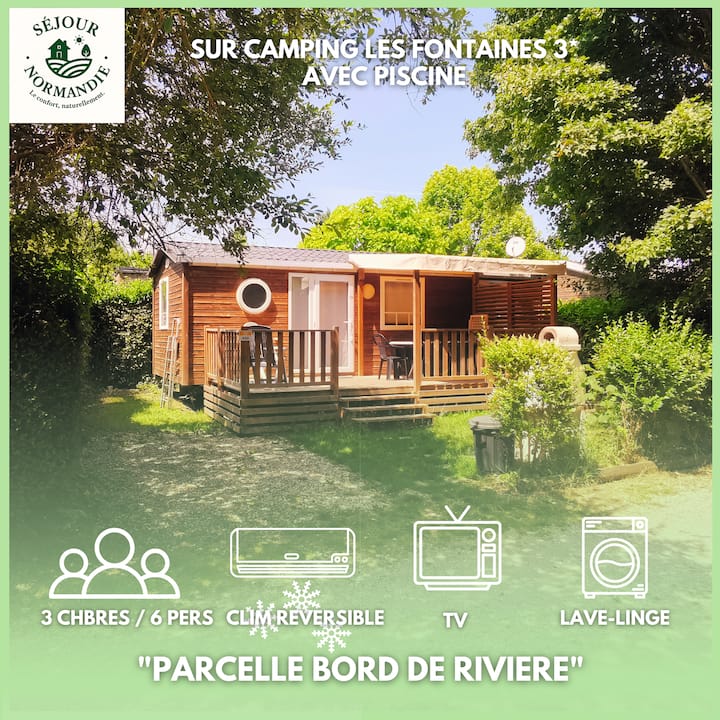 Mh 3c/6p Clim/tv/lave-linge | Camping 3* (27) - Anet