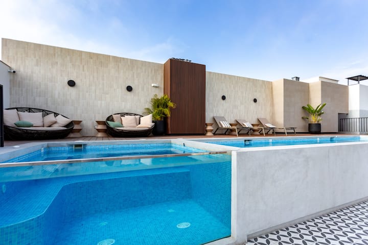 Brand-new Designer Apt W/ Pool In Miraflores 1br - 리마