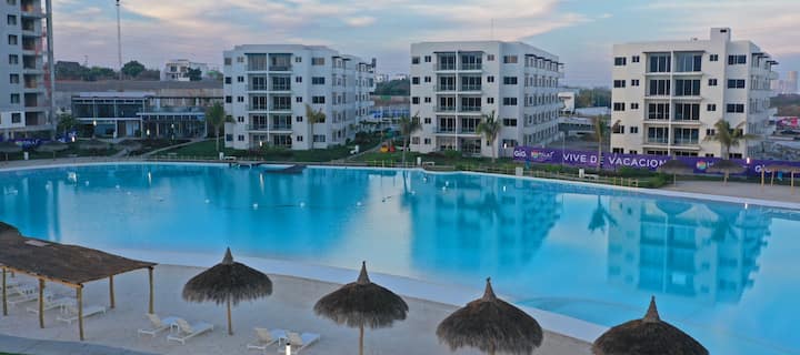 Mazablue Departamento En Laguna Con Playa Privada - Mazatlán