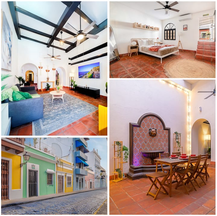 Villa Mansion - Fountain & Rooftop - Old San Juan - San Juan, Puerto Rico