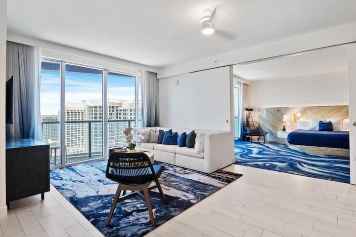 20 Min To Fifa! The W 2br With Den And Ocean Views - Fort Lauderdale
