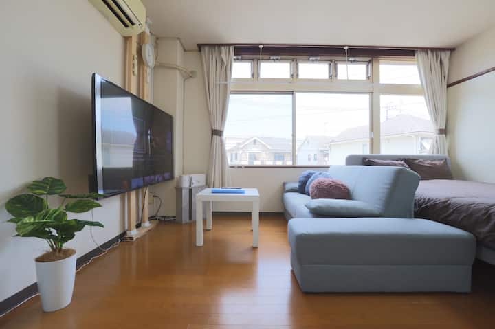 八幡ハイム|41㎡ 1br|スーパー・コンビニ近く暮らしやすい家。上野、秋葉原、銀座直通。 - Sōka