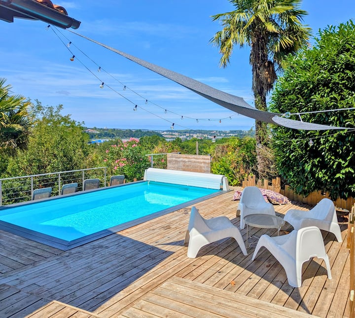 Parenthèse Basque/piscine Chauffée, Proche Océan - Bayona, Francia
