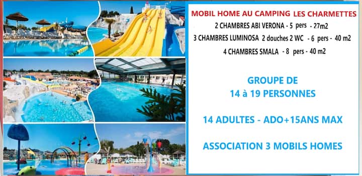 Groupe 14 à 19 Pers  (14 Adultes / Ado+15ans Max) - Les Mathes