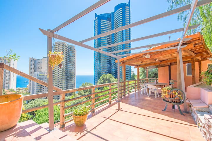Villa Vue Panoramique - Clim & Parking - Roquebrune-Cap-Martin