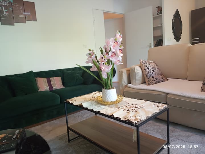 Cergy : Logement 2 Chambres + Jardin & Barbecue - Pontoise