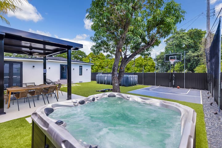 Design District | Pool | Hottub | Basketball | Bbq - Miami