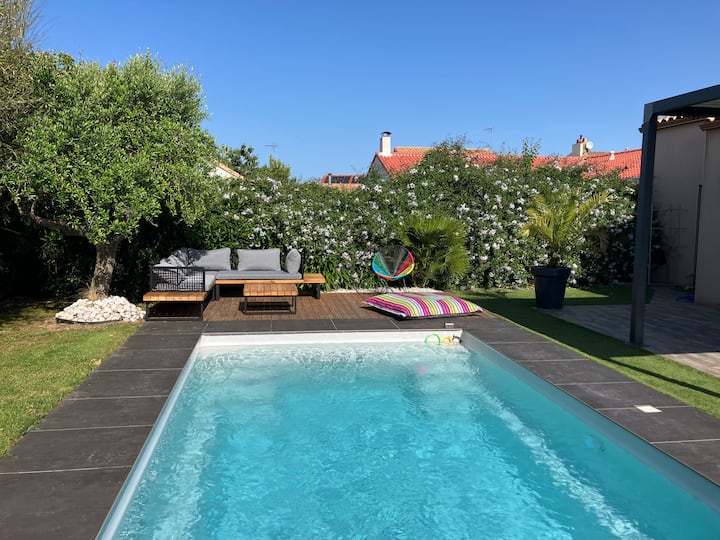 Maison 4* Piscine Chauffée Avril à Octobre - Plage - Pays de la Loire