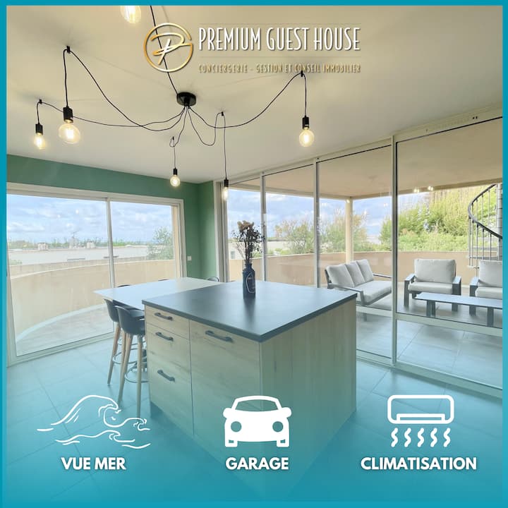 Pgh N°44 - Grand Duplex Vue Mer, 50 M De La Plage - La Grande-Motte