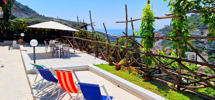 Villa In Lemon Grove With Sea Views & Sea Breeze - Maiori