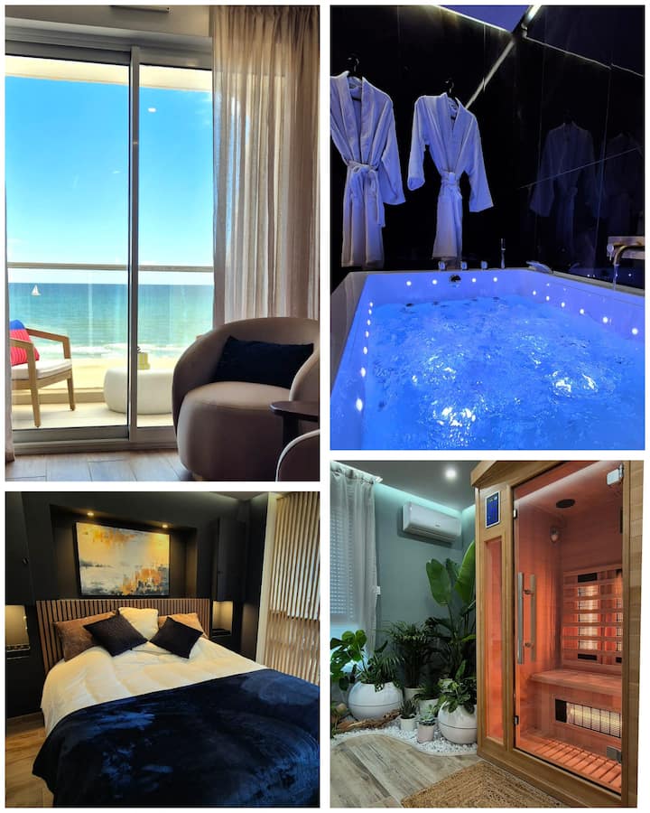 Divina- Spa Luxe-vue Mer :Jacuzzi-sauna & Massage - Canet-en-Roussillon
