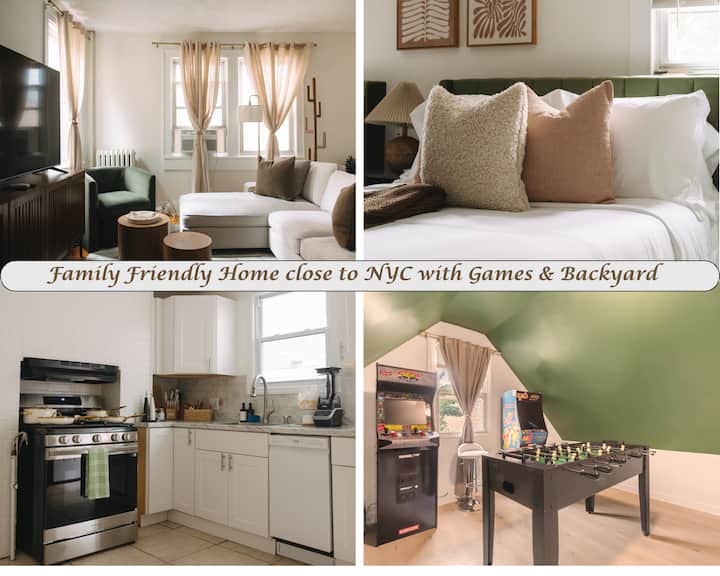 Cozy Classic - 15 Min To Nyc/king Beds/games - Nueva York, NY